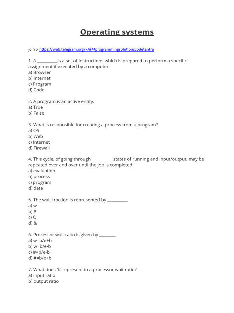 Operating Systems Cse111 | PDF | Process (Computing) | Computer File