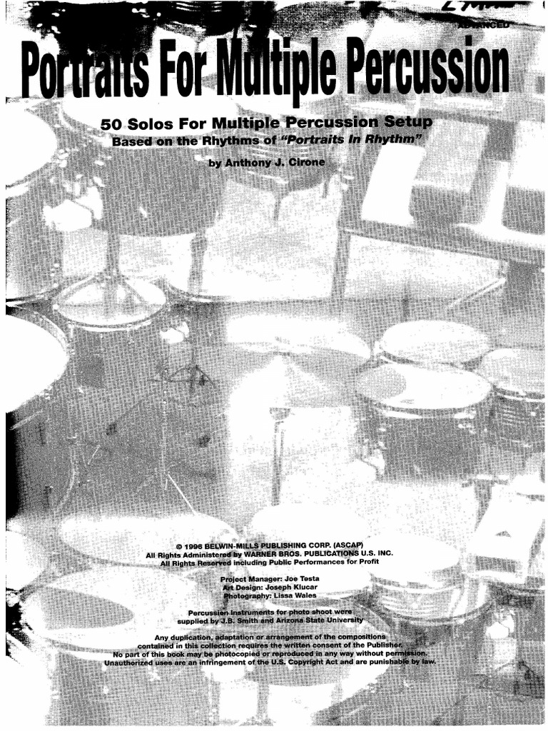 Portraits For Multiple Percussion | PDF