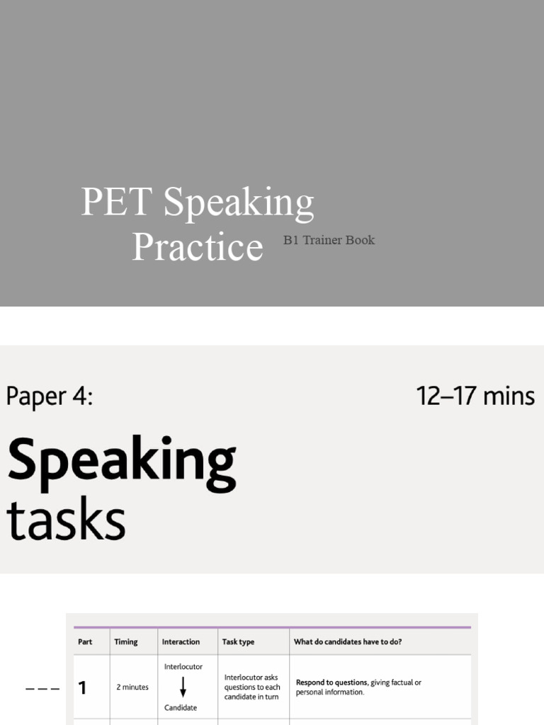 PET Speaking 15 - 05 (1) Sample | PDF