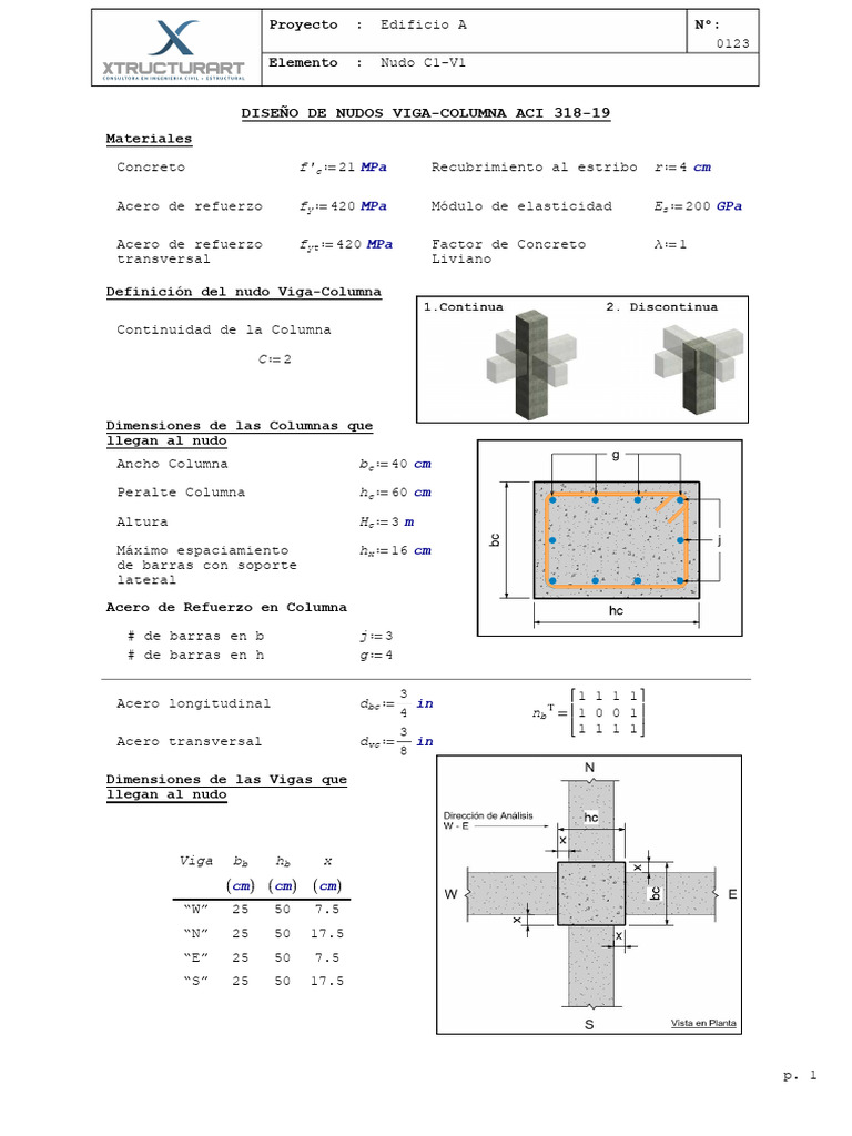 Nudos Viga-Columna en Estructuras de Concreto | PDF | Viga (Estructura) | Ingeniero civil