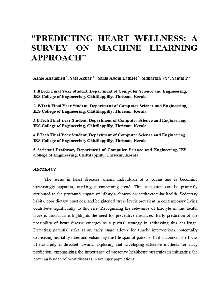Heart Disease Prediction ML | PDF | Machine Learning | Fuzzy Logic
