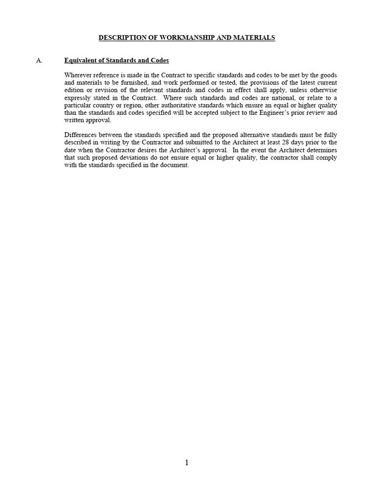 Building Specifications GAGE | Download Free PDF | Concrete ...