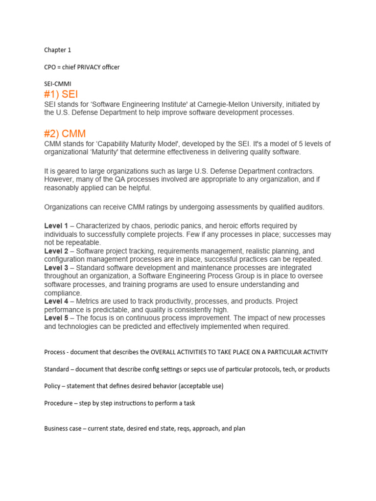 CISM Exam Notes | PDF | Computing | Business