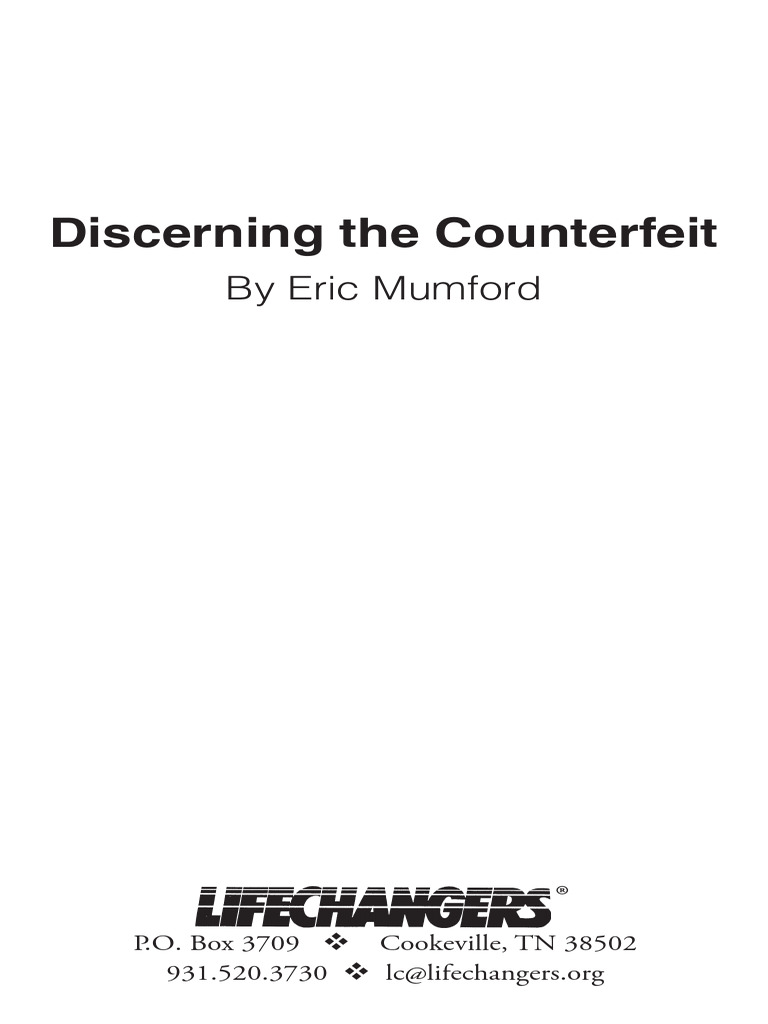 Discerning The Counterfeit | PDF | Satan | Devil