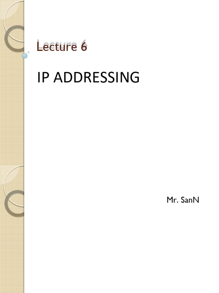 Ip Addressing | PDF | Ip Address | Computer Network