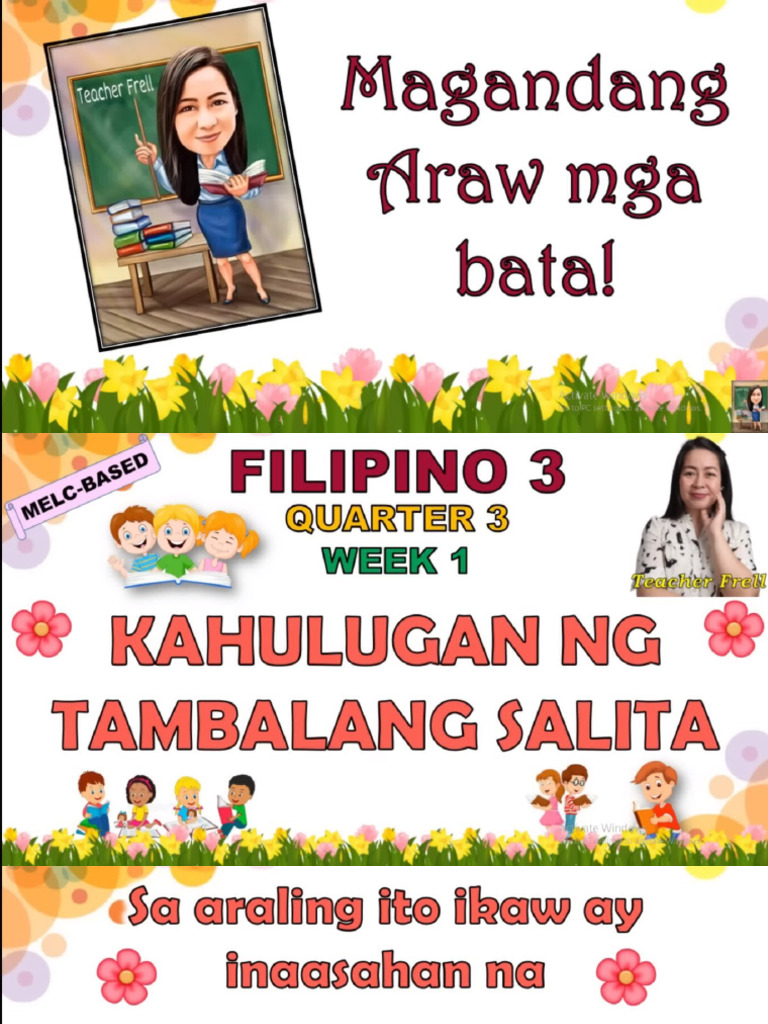 Filipino3 Quarter 3 Week 1 | PDF