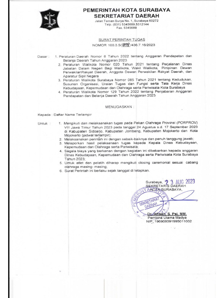 SPT Porprov Vii 2023 | PDF