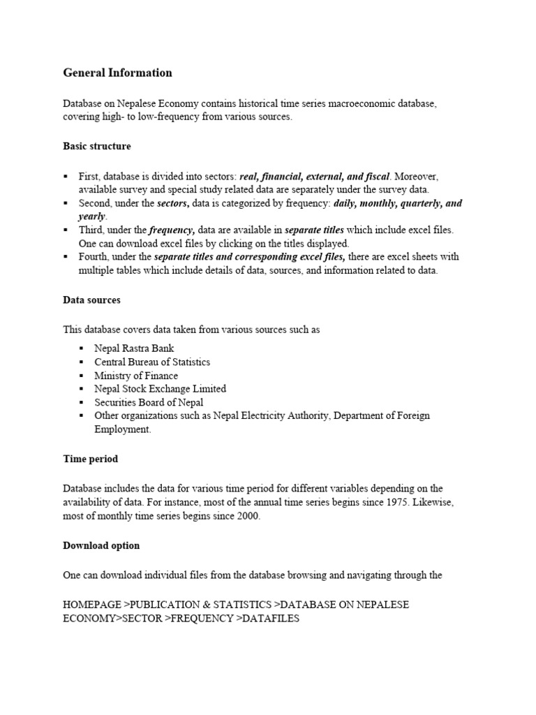 General Information | PDF | Databases | Data