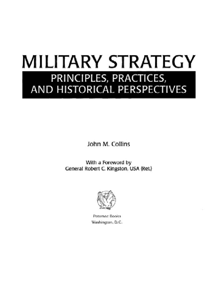 Military Strategy Principles, Practices, and Historical Per | PDF ...