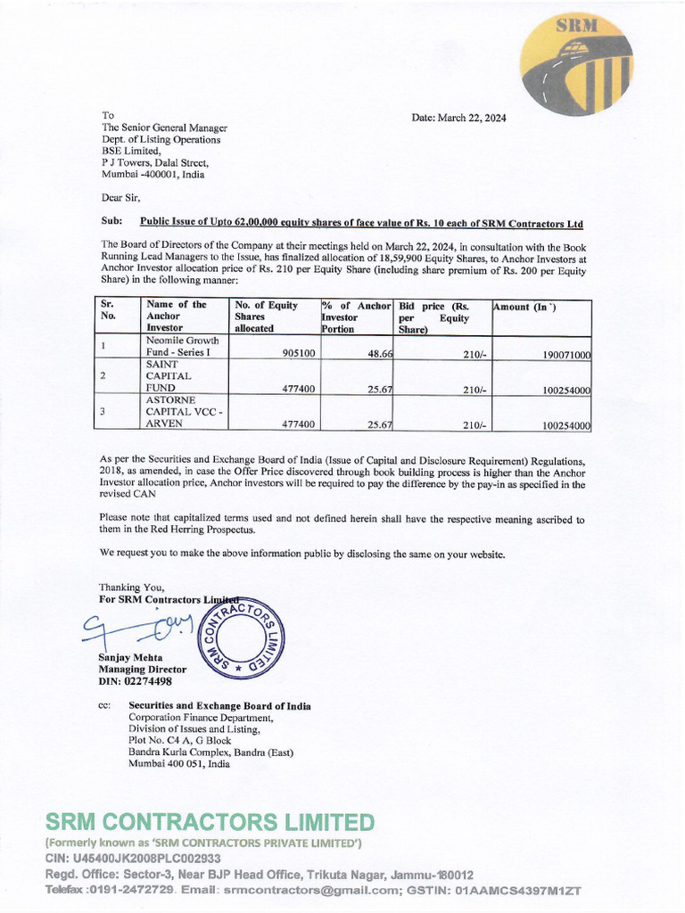 Anchor Allocation | PDF