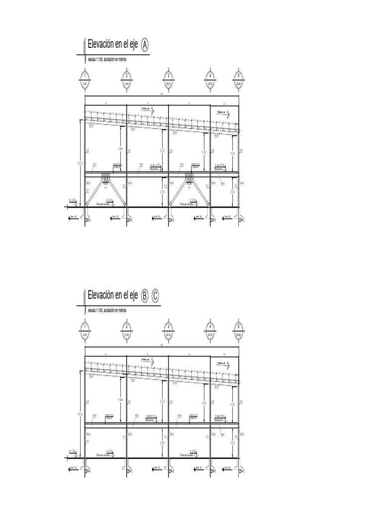 Concrete Firm Elevation Plan 1 100 Pdf