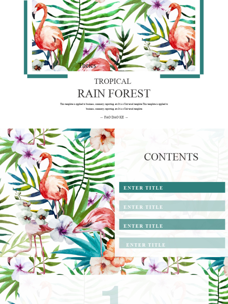 Overview of Tropical Rain Forests | PDF | Symbiosis | Natural Environment