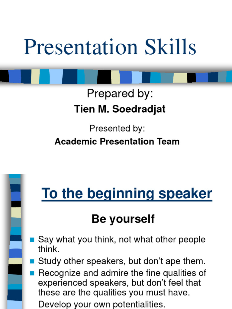 Essential Presentation Skills Guide | PDF | Nonverbal Communication | Cognitive Science