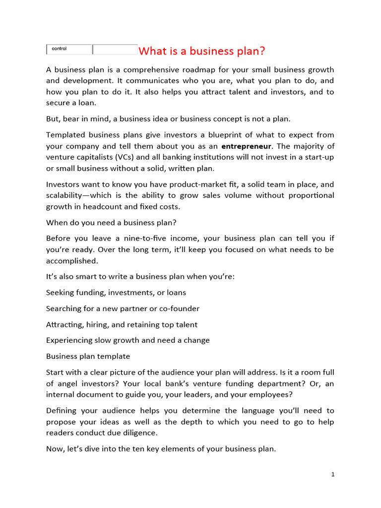 Business Plan Steps NOTES TPO | PDF | Debt | Equity (Finance)