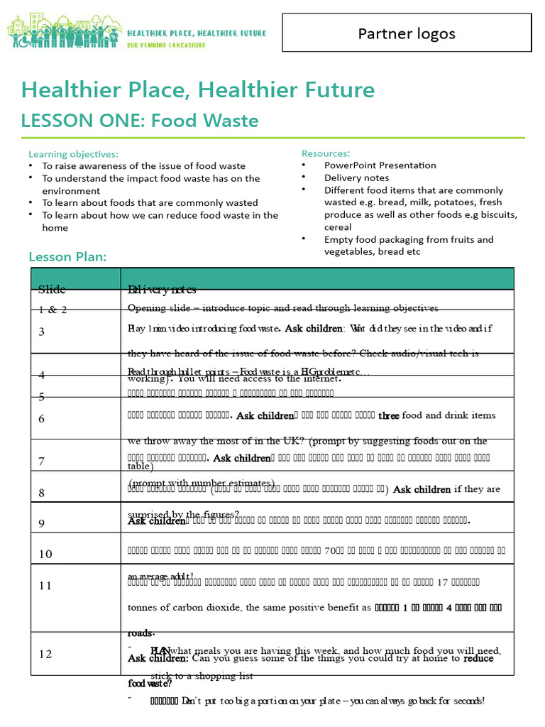 HPHF Food Waste Module Delivery Notes FINAL | Download Free PDF | Waste ...