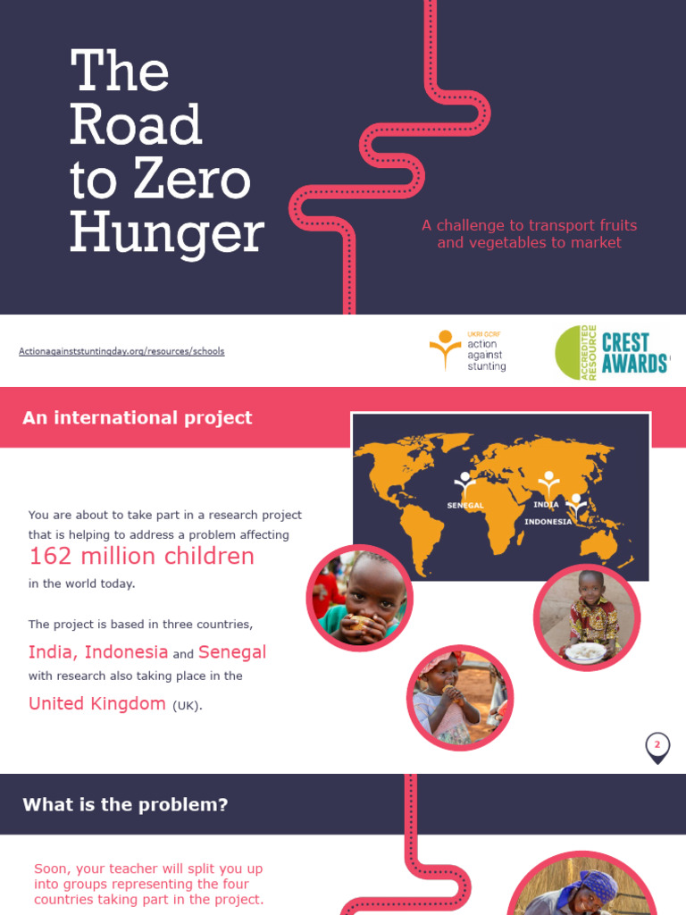 Road To Zero Hunger Presentation | PDF | Vegetables | Hunger