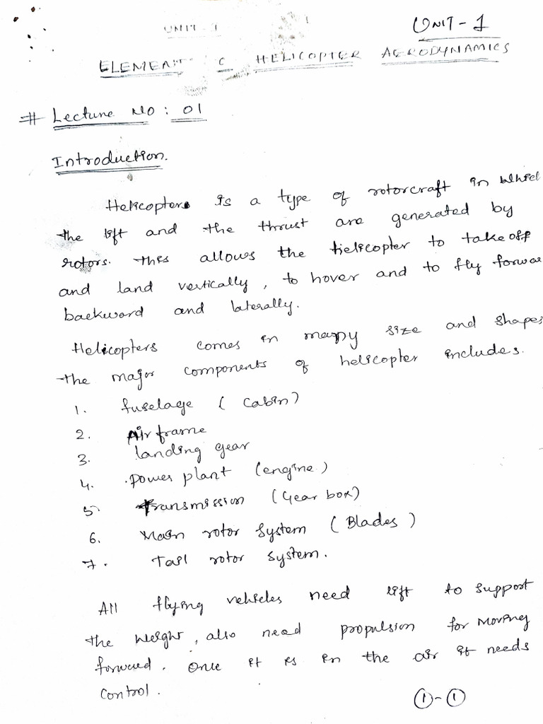 helicopter engineering unit 1 | PDF