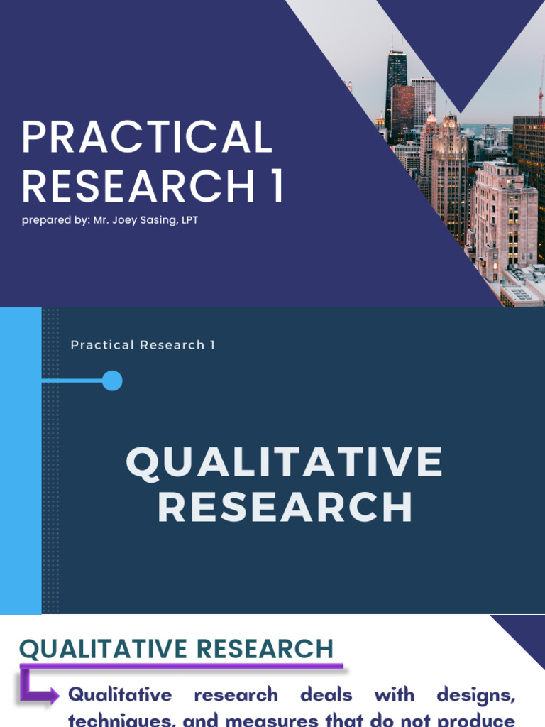 Pr1 Types of Qualitative Research | PDF | Methodology | Ethnography