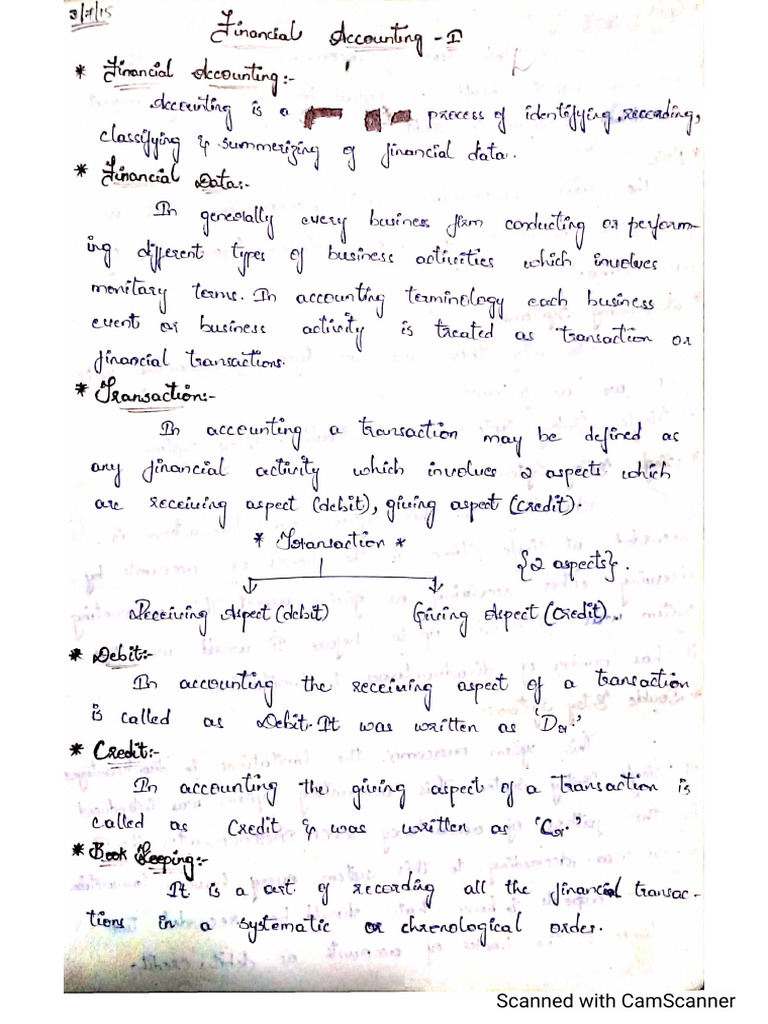 Financial Accounting UNIT-IV | PDF