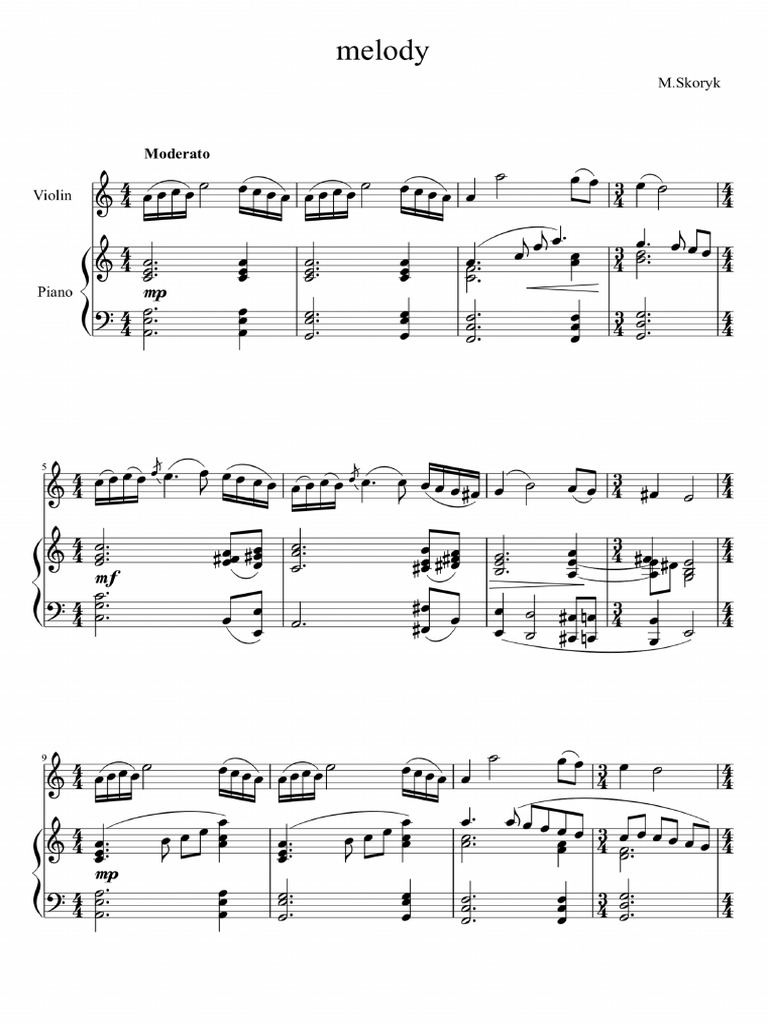 Skoryk_Melody | PDF