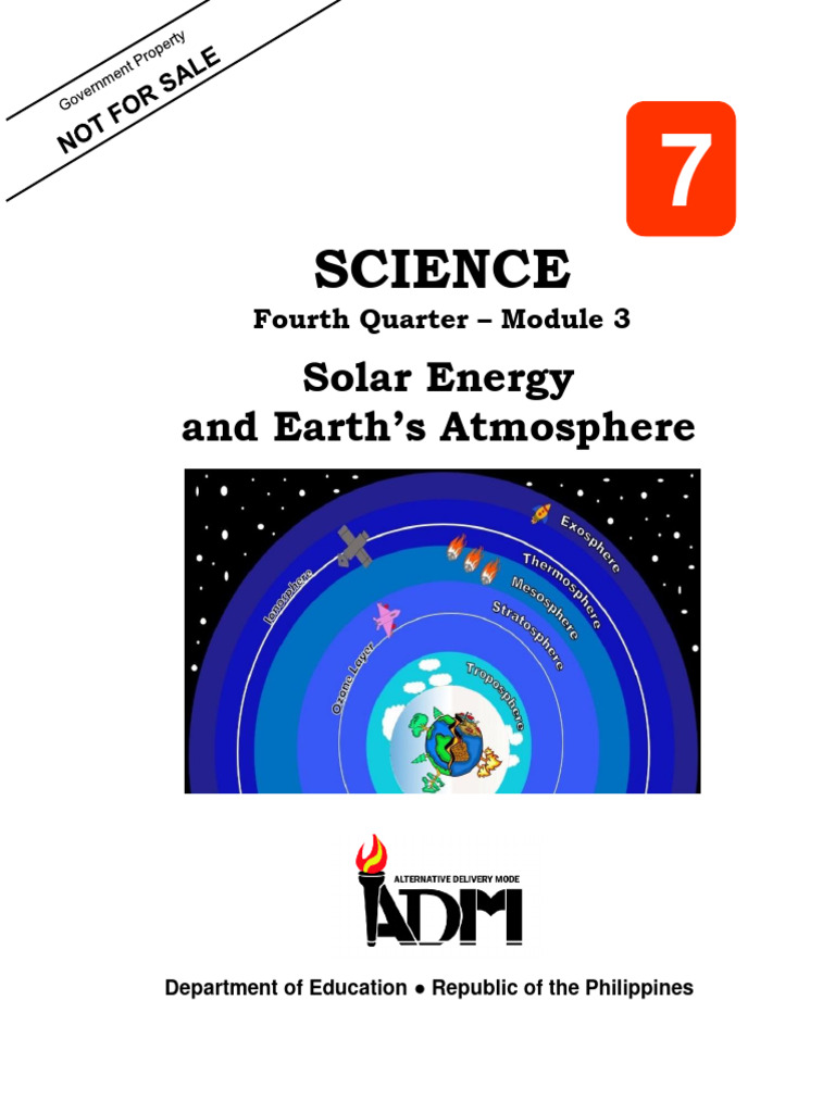 Science7 - Q4 - M3 - Solar Energy-Earth - S Atmosphere - v5 | PDF ...