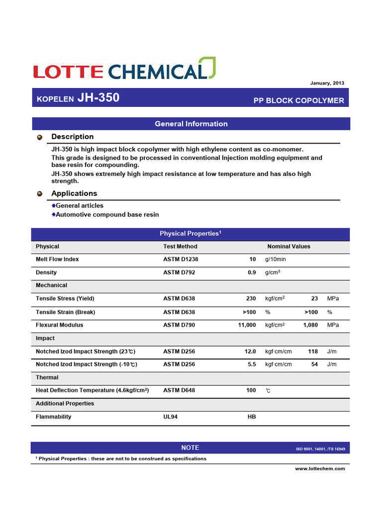 Kopelen jh-350 | PDF | Strength Of Materials | Materials