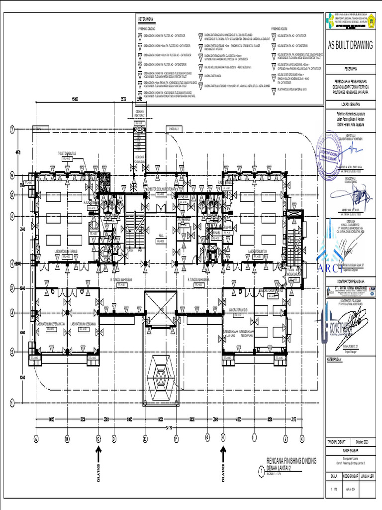 AR.A 501-504 - Denah Finishing Dinding-504 | PDF