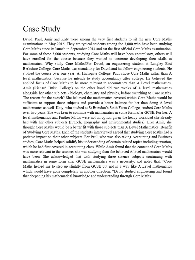 Case Studies | PDF | Mathematics | Science Case Studies | PDF | Mathematics | Science