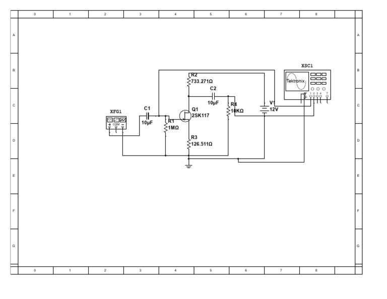 Circuito con Transistor 2SK117 y Componentes Pasivos | PDF