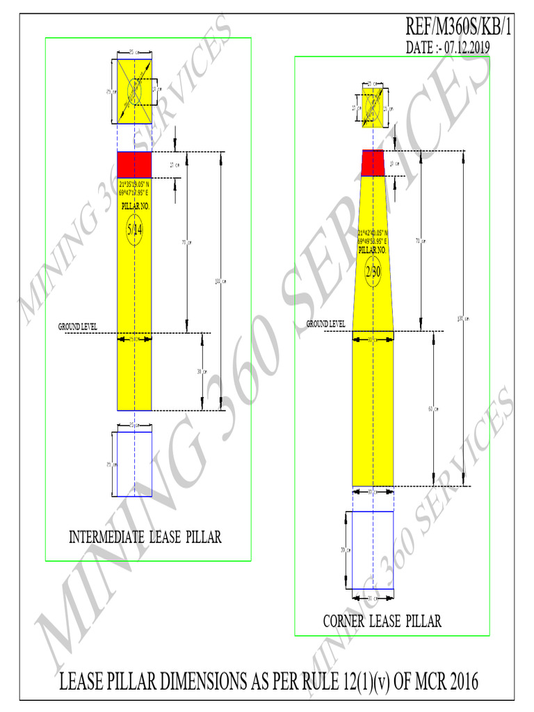 Lease Pillar Dimensions | PDF