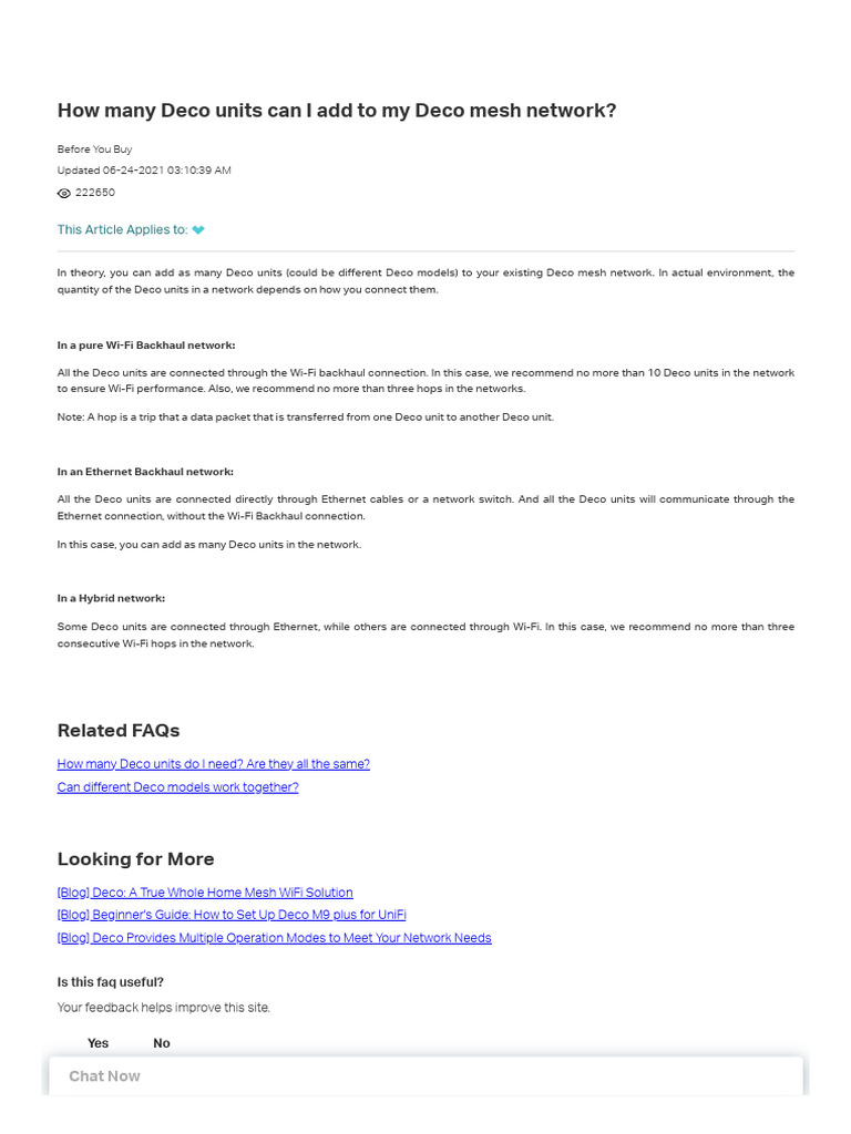 How Many Deco Units Can I Add To My Deco Mesh Network - TP-Link ...