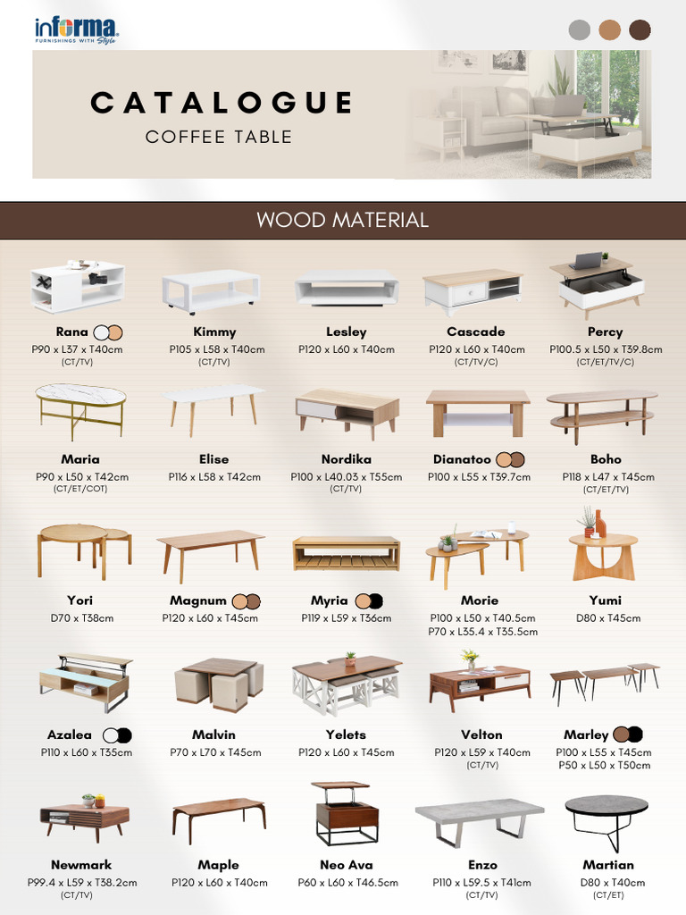 A11 Catalog Coffee Table by Material Des 2023 | PDF