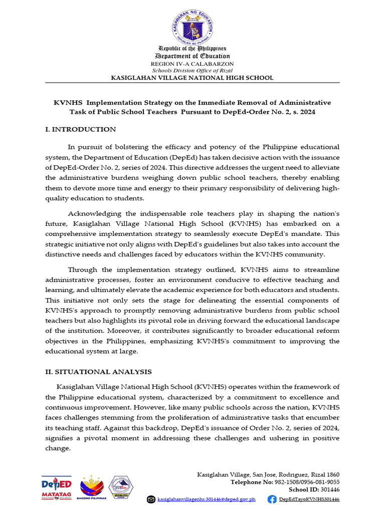 Immediate Removal of Administrative Tasks | Download Free PDF | Teachers