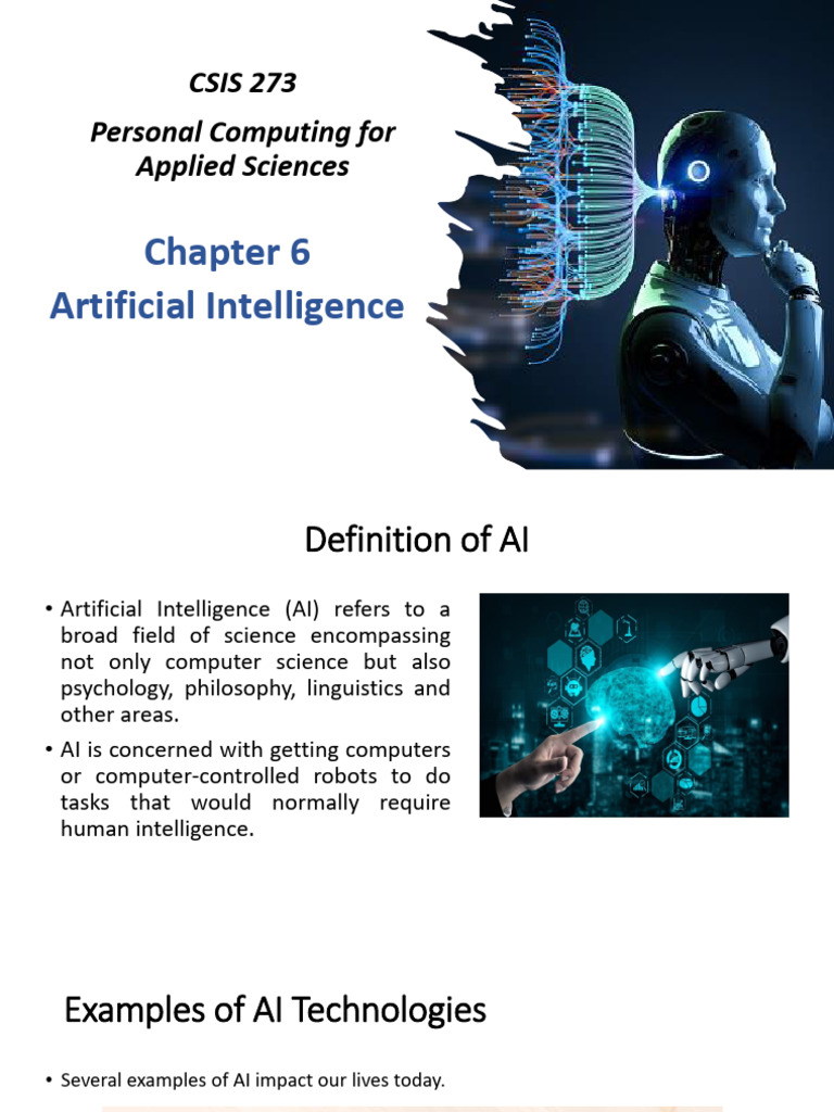 Chapter # 6 Artificial Intelligence | Download Free PDF | Machine Learning | Artificial Intelligence