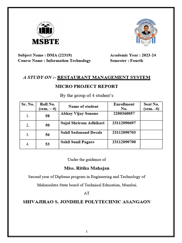 Sem 4 Dma (22319) - Microproject Final | PDF | Server (Computing) | Computing