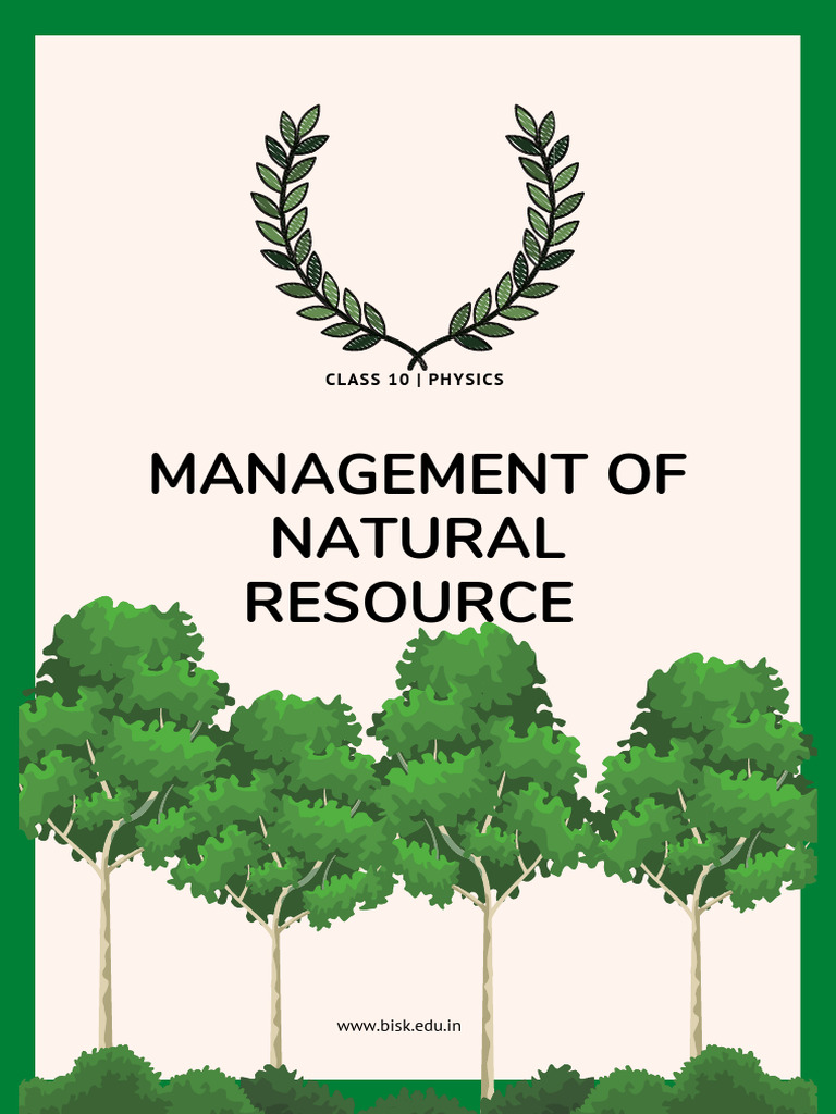 Natural Resource Management | PDF | Biodiversity | Resource