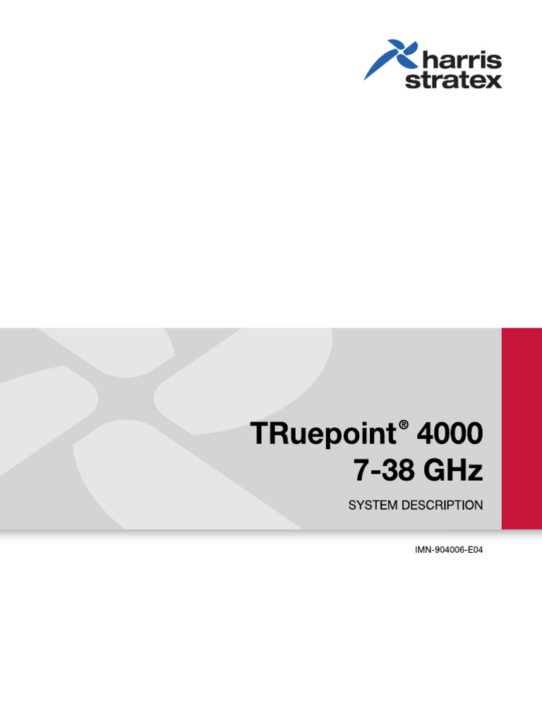 Manual TRUEPOINT 4000 38GHz | PDF | Electronic Engineering | Computing