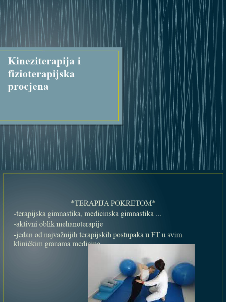 4.kineziterapija I Fizioterapijska Procjena | PDF