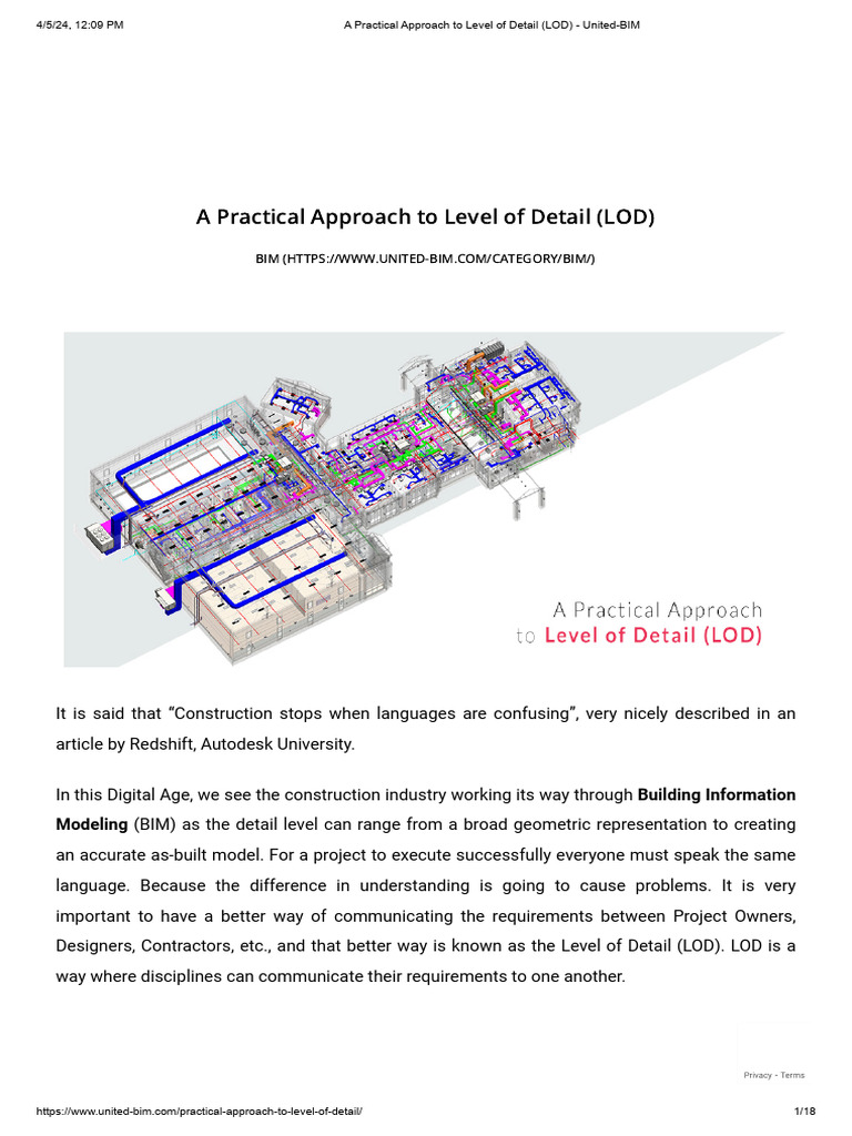 BIM-LOD | PDF | Building Information Modeling | Duct (Flow)