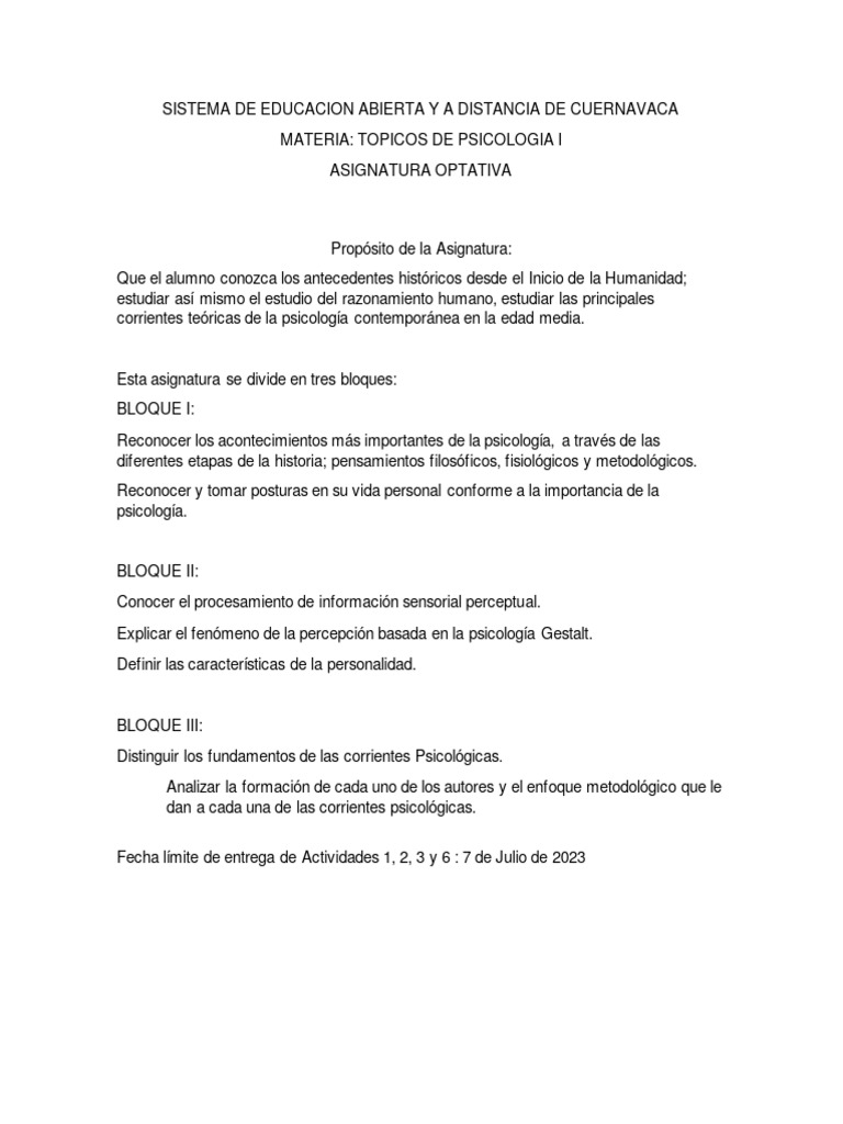 Psicología I, Completo | PDF | Sicología | Science