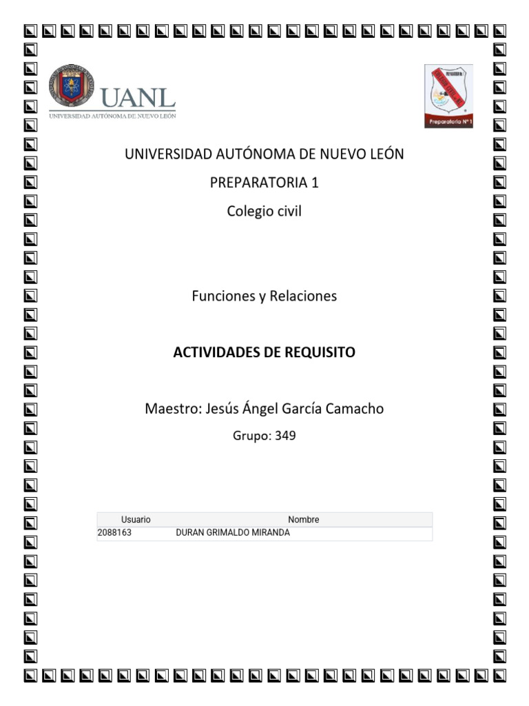 MDG - AR E2 - FyR | PDF