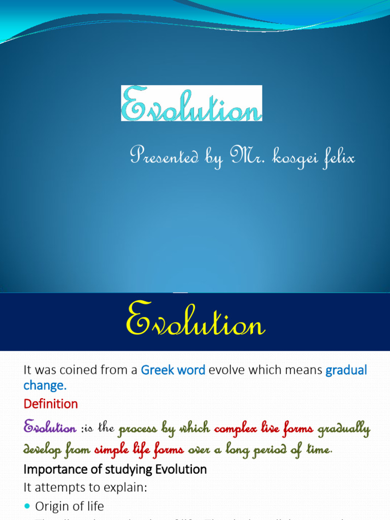 EVOLUTION | PDF | Natural Selection | Evolution