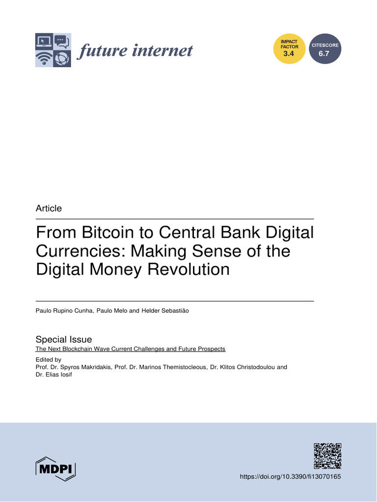 From Bitcoin To Central Bank Digital Currencies: Making Sense of The ...