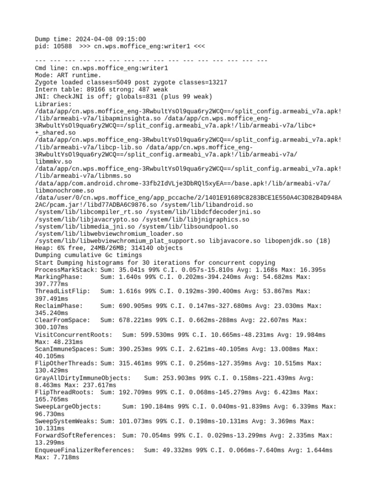 Trace CN - Wps.moffice Eng Writer1 | PDF | Computing | Java Platform