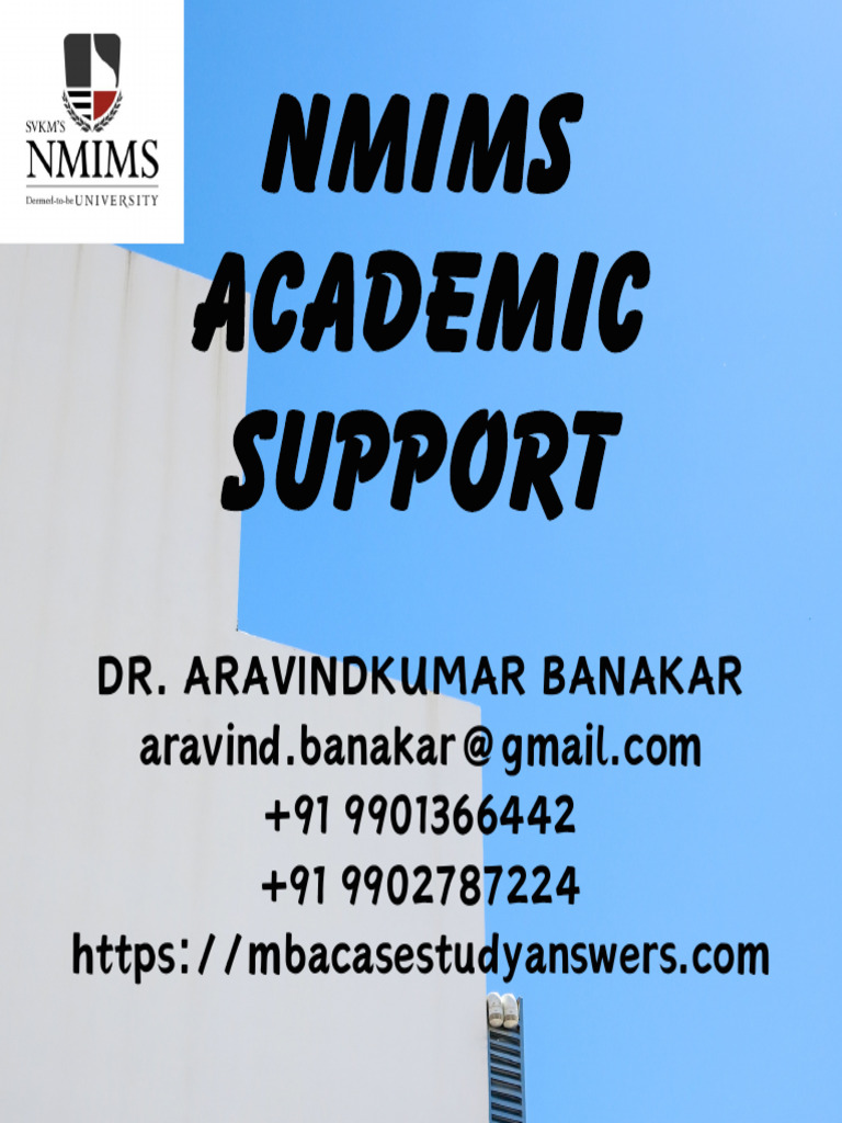 Nmims Academic Support 8 | PDF