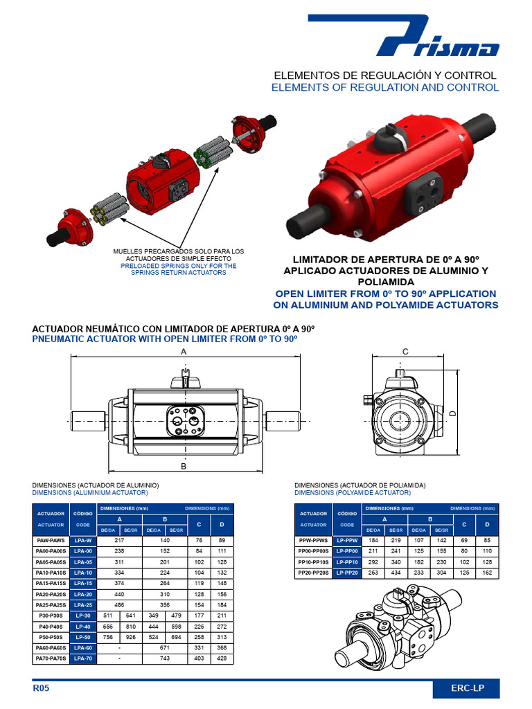 Actuador Sigeval Erc-Lp | PDF | Máquinas | Ingeniería mecánica