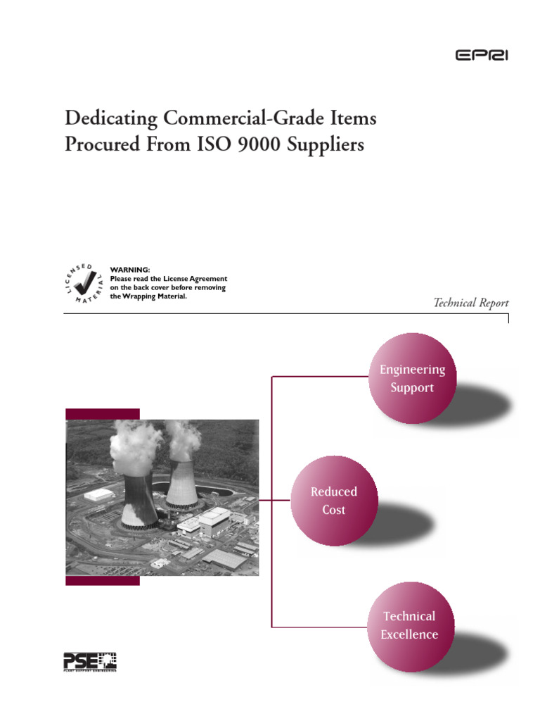 TR 1003105 | PDF | Iso 9000 | Nuclear Regulatory Commission