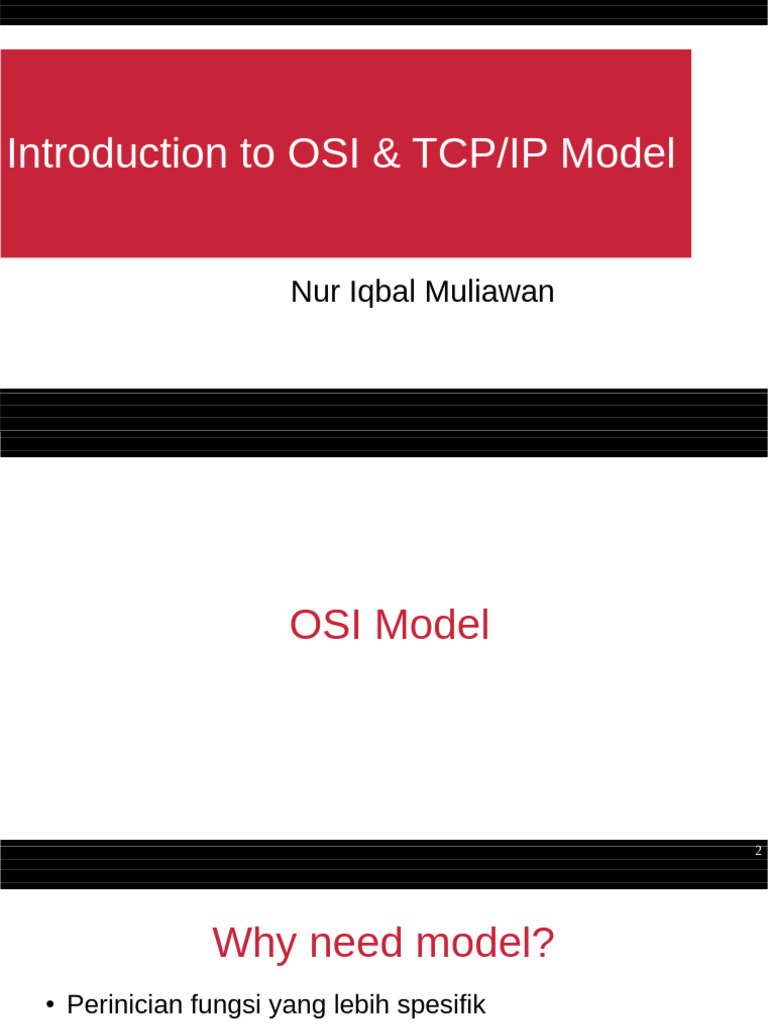 Introduction To Osi Model And Tcpip Pdf Internet Protocol Suite Port Computer Networking