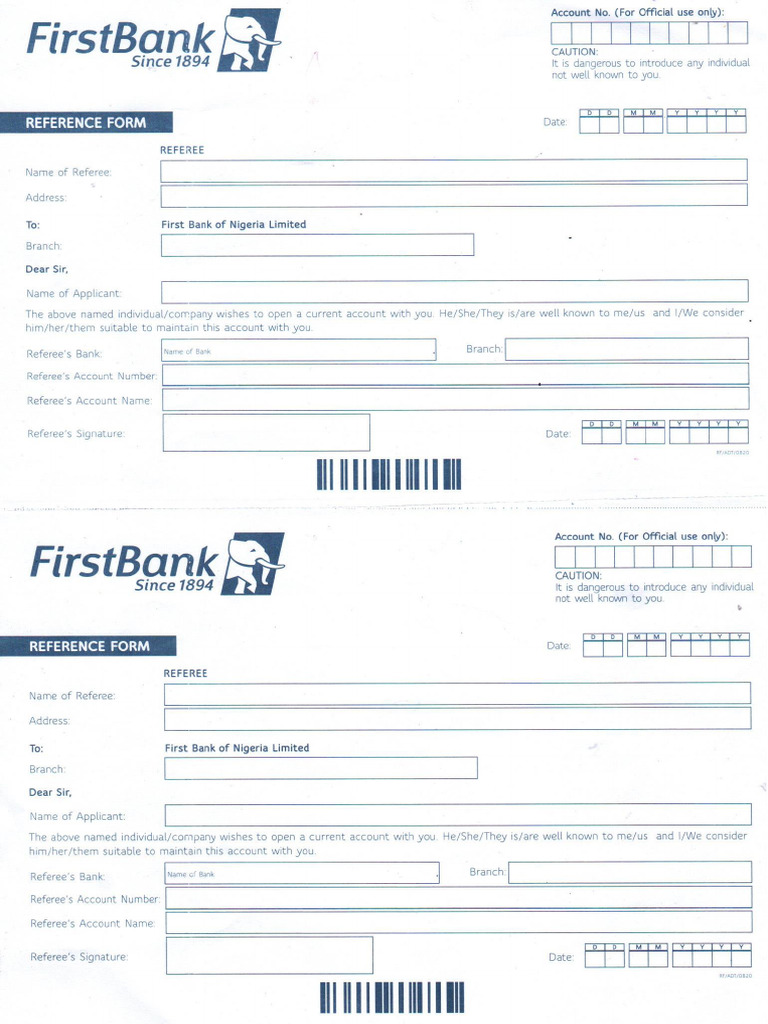 Reference Form | PDF