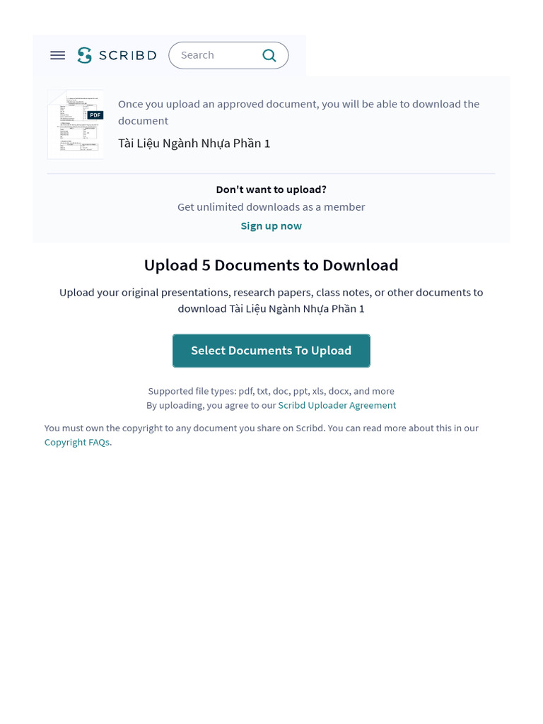 Upload A Document - Scribd | PDF | Scribd | Computing